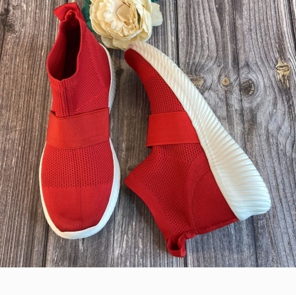 Vintage Harvana | Shoes | Vintage Havana Red Slip On Tennies | Poshmark